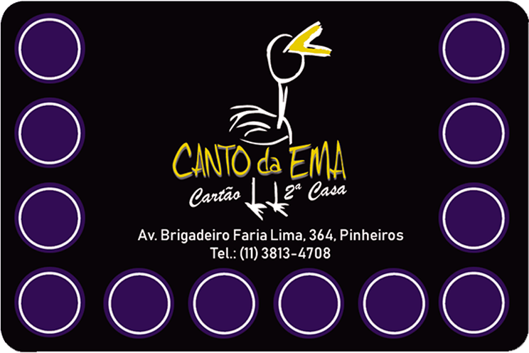 Cartão Preferencial - Canto da Ema - Casa de Forró